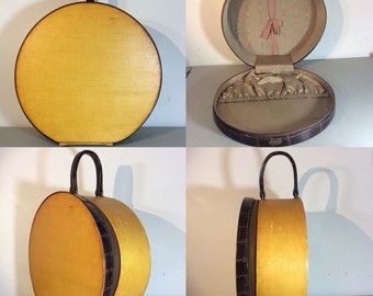 Round suitcase | Etsy