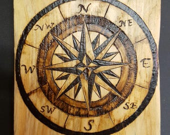 Nautical pyrography | Etsy