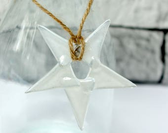 Glass star ornament | Etsy