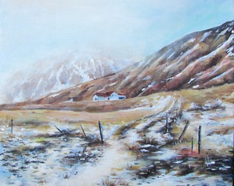 Iceland painting | Etsy