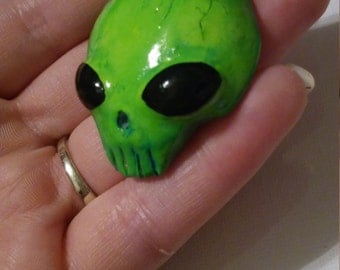 Polymer clay alien | Etsy