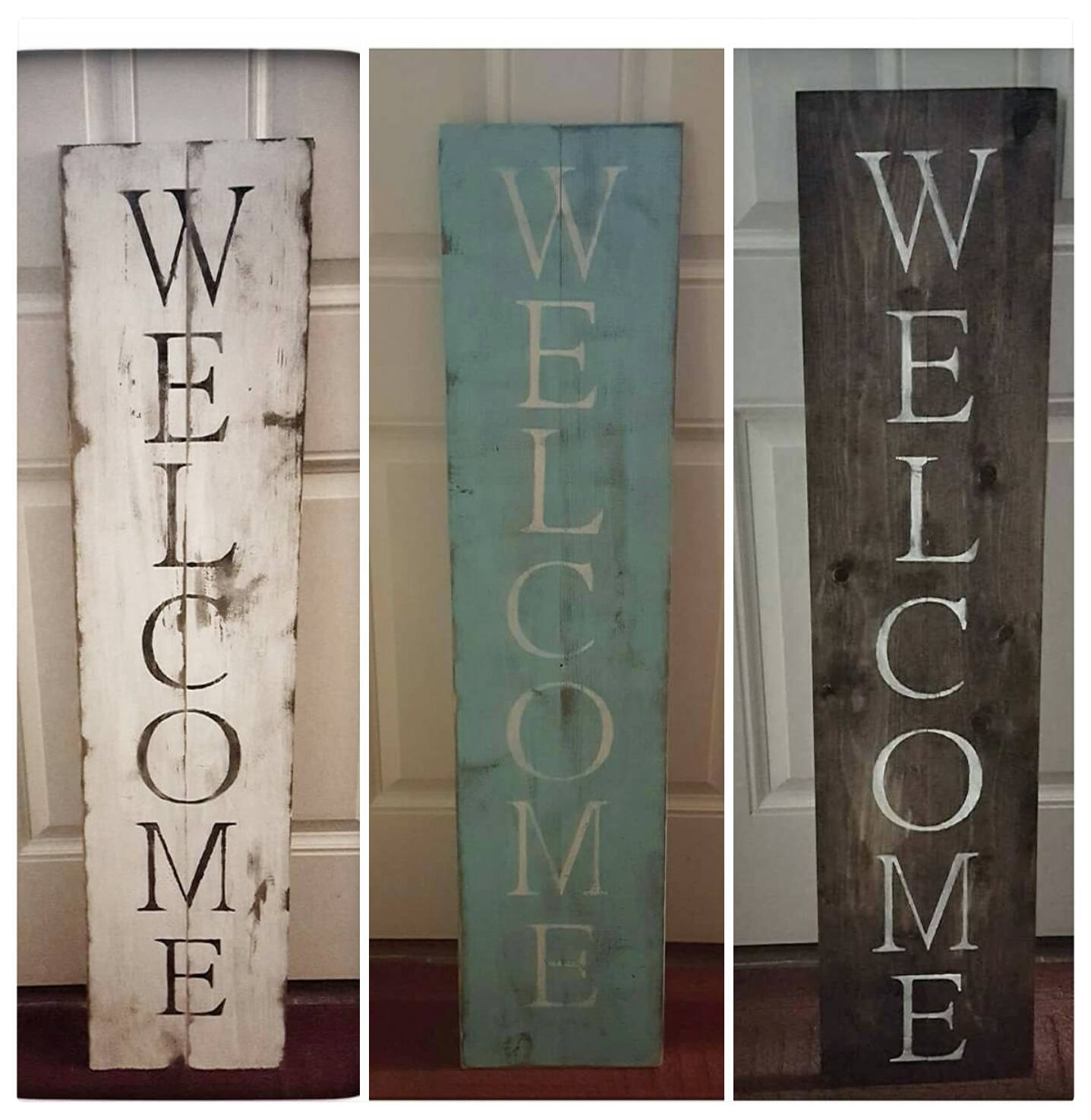 Rustic Wood WELCOME Sign for Porch Rustic Welcome Sign