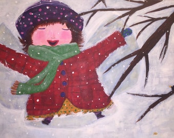 Items similar to Sock Monkey Snow Angels on Etsy