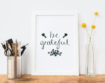 Gratitude poster | Etsy