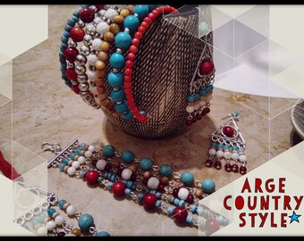 Country earrings | Etsy