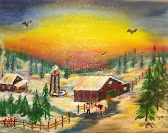 Ranch painting | Etsy