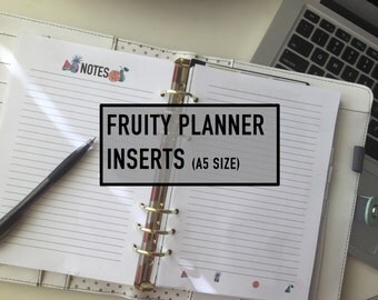 Cute filofax inserts | Etsy