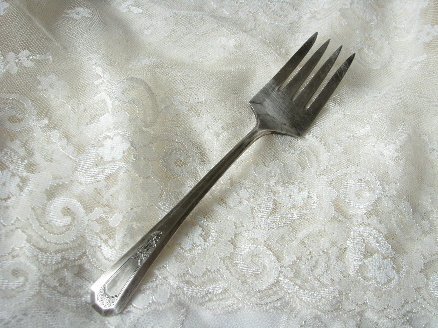 Rogers fork Meat fork Antoinette pattern WM Rogers & Son AA