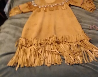 Buckskin dress | Etsy