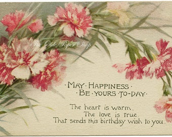 Red carnation | Etsy