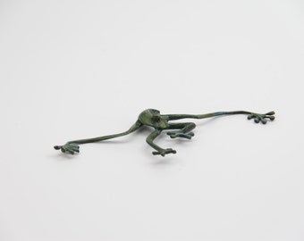 Metal frog sculpture | Etsy