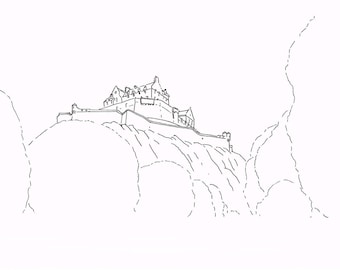 Edinburgh castle | Etsy