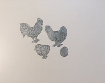 Chicken egg stamp | Etsy