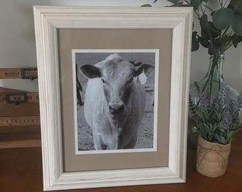 French Country Farm Cows Winter Art Farmhouse Decor Winter