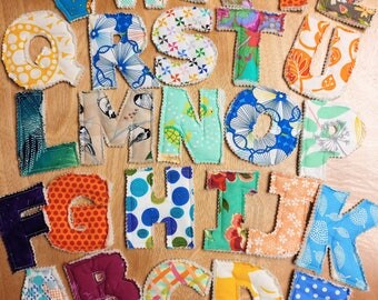 Fabric alphabet | Etsy