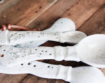 Ceramic measuring spoons | Etsy