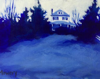 Pine tree painting | Etsy