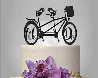 Bicycle cake topper | Etsy