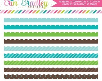 60% OFF SALE Scalloped Gingham Borders by ErinBradleyDesigns