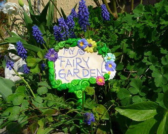 Fairy garden sign | Etsy
