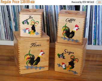 Rooster canister set | Etsy