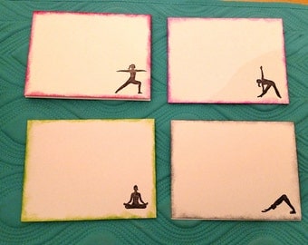 Yoga note cards | Etsy