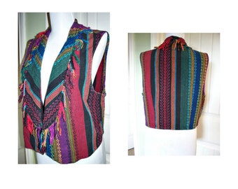 Multi color vest | Etsy