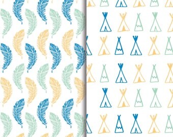 Feather pattern | Etsy