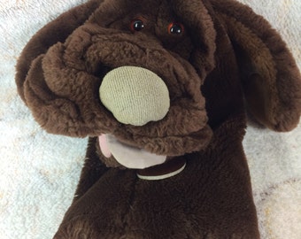 Dog hand puppet | Etsy