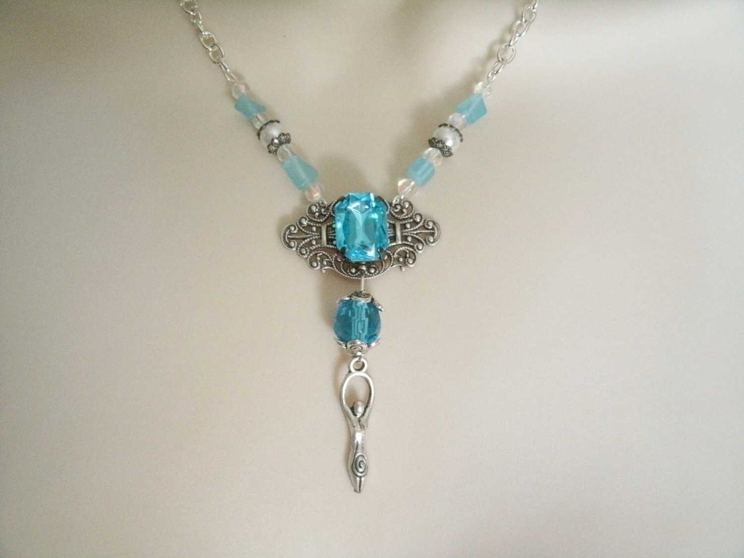 Element Of Water Goddess Necklace wiccan jewelry by Sheekydoodle