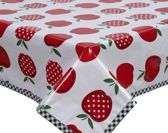 Apple tablecloth | Etsy