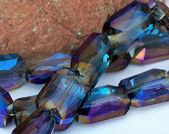 Rectangle glass bead | Etsy