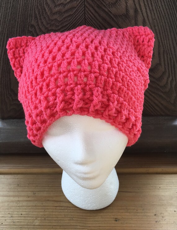 Pink Cat Hat Pussycat Hat Cat Beanie Pink Cat Beanie
