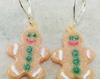 Gingerbread earrings | Etsy