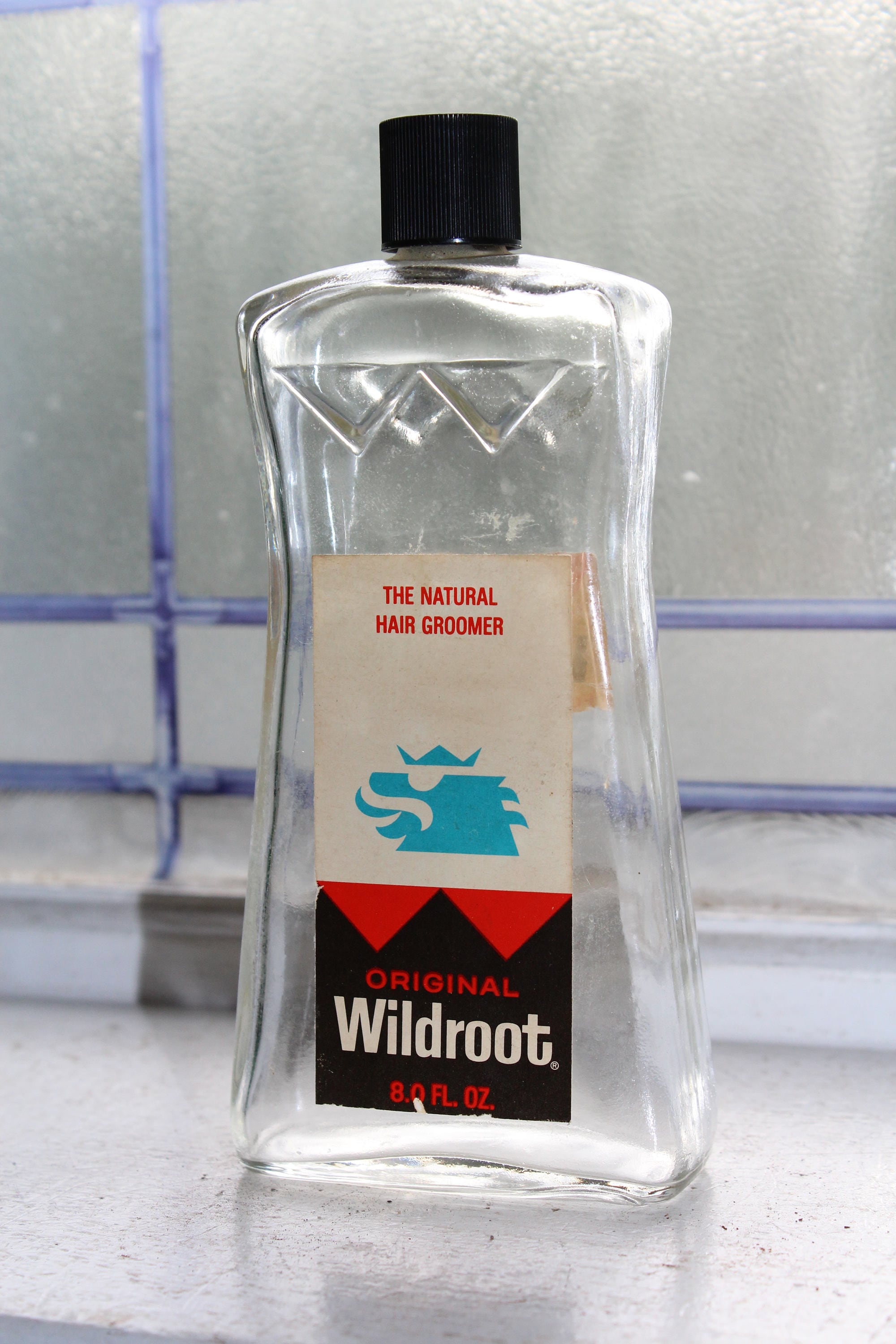 Vintage Wildroot Hair Dressing Bottle Barber Shop