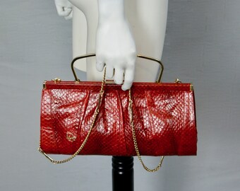 Real snakeskin purse | Etsy