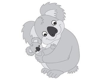 Koala clipart | Etsy