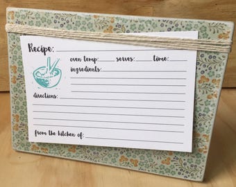 Unique recipe card holder related items | Etsy