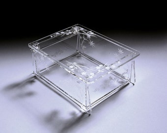 Hinged acrylic box | Etsy