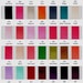 Satin Ribbon Color Options