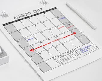 Portrait calendar | Etsy
