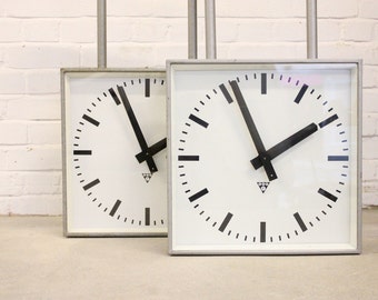 Double sided clock | Etsy