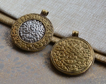 Dharma wheel pendant | Etsy