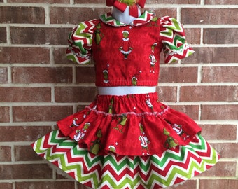 Grinch skirt | Etsy