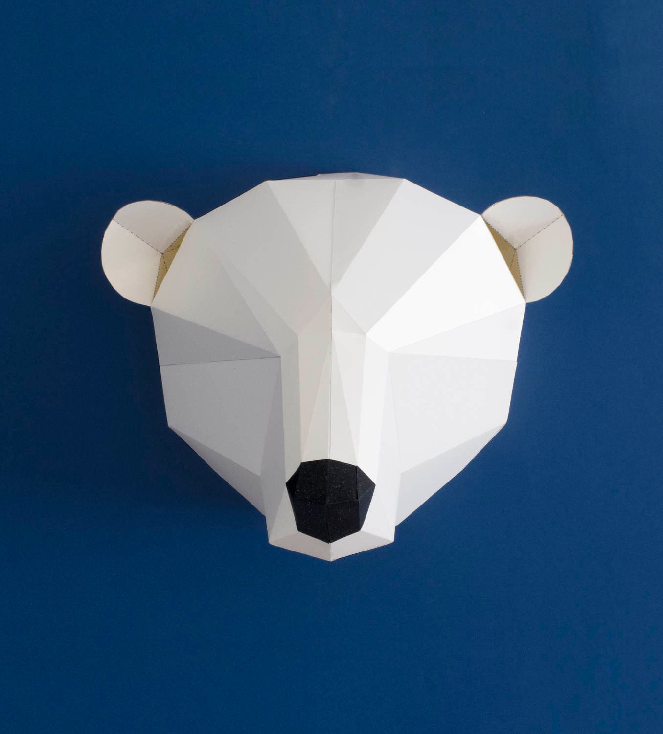 Polar Bear paper head DIY gift papercraft 3D printable