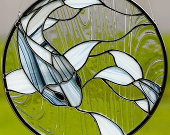 Stained glass koi | Etsy