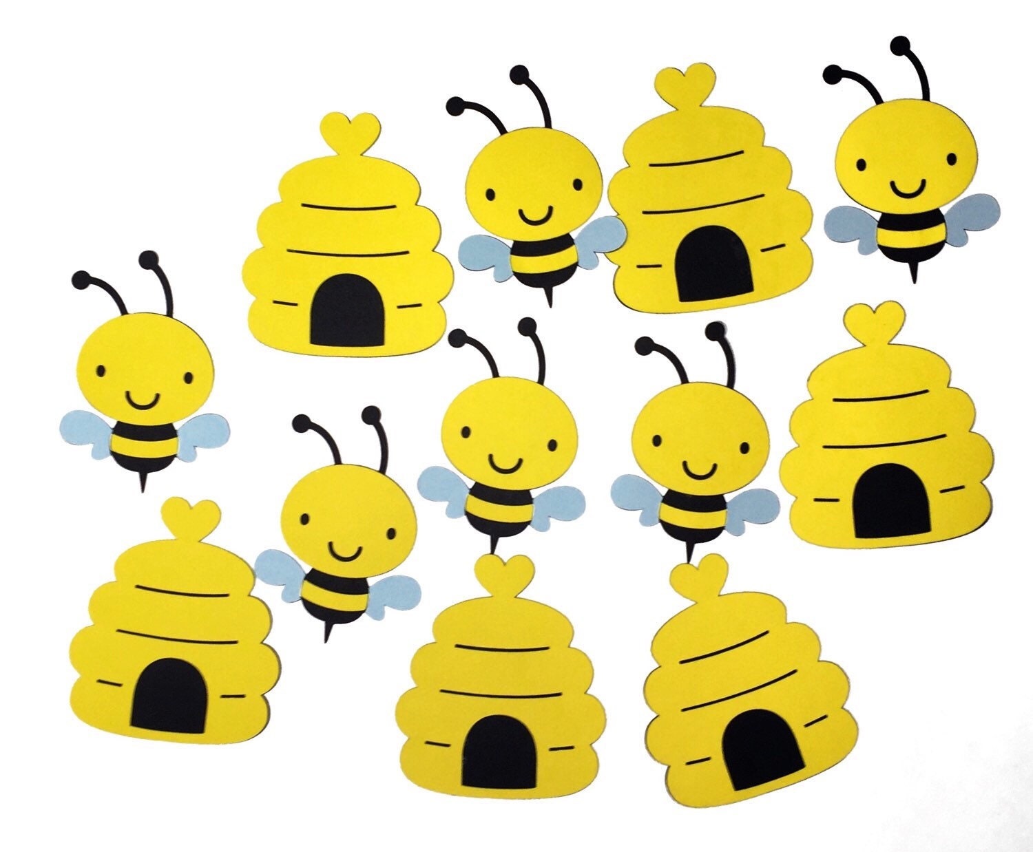 Bumblebee and Beehive Die Cuts 4 Bee Cut Outs