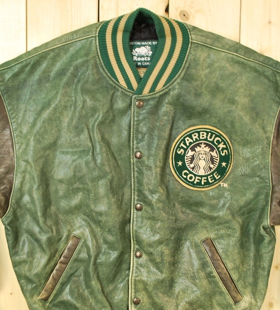 Vintage 1980's/90's STARBUCKS Varsity Letterman Jacket