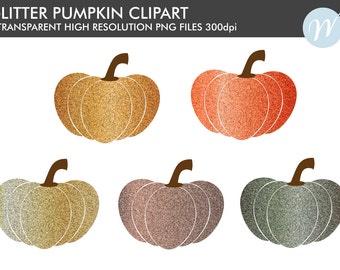Fall Patterned Pumpkins Clip Art Set 9 Autumn Cottage Chic