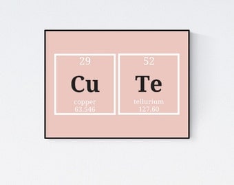 Cute periodic table | Etsy